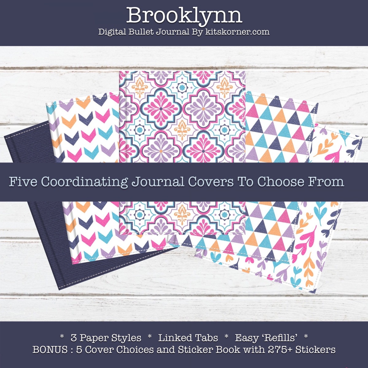 Brooklynn : Pastel Digital Bullet Journal • kitskorner.com
